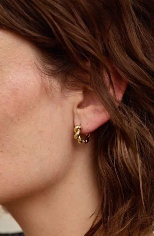 SET & STONES Tessa Twist Hoop Earrings