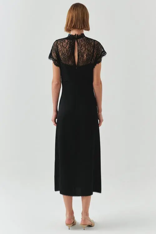 EXQUISE Iyla Crew Neck Midi Dress