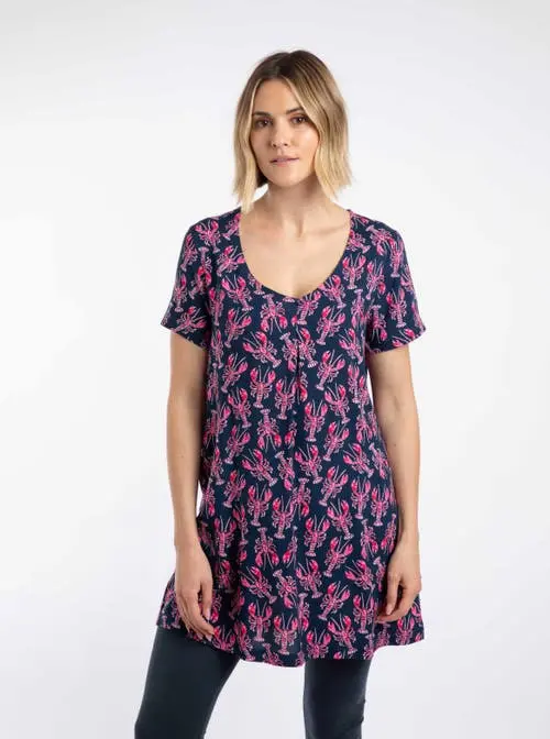WEIRD FISH Nuri Printed Viscose Tunic Top