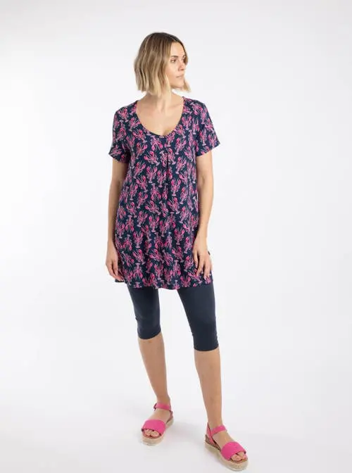 WEIRD FISH Nuri Printed Viscose Tunic Top