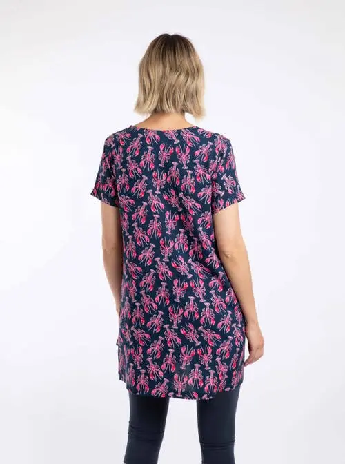 WEIRD FISH Nuri Printed Viscose Tunic Top