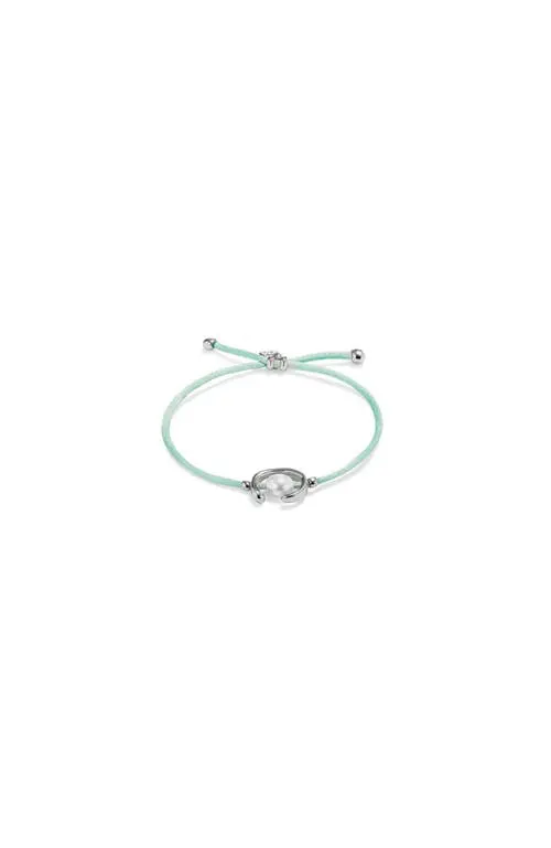 UNODE50 Silk-style Thread Bracelet With Pearl Shell Detail