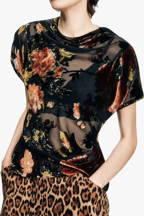 Anna Sui Folia Devoré Top