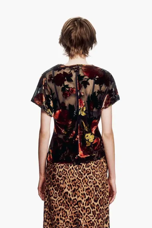 Anna Sui Folia Devoré Top