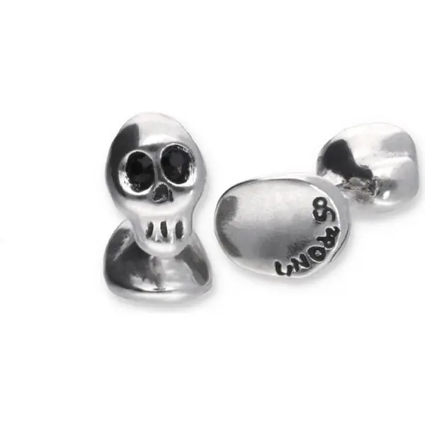 UNODE50 Plated Cufflinks With Skull Detail