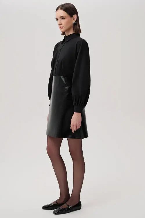 EXQUISE Fiori Mini Shirt Dress