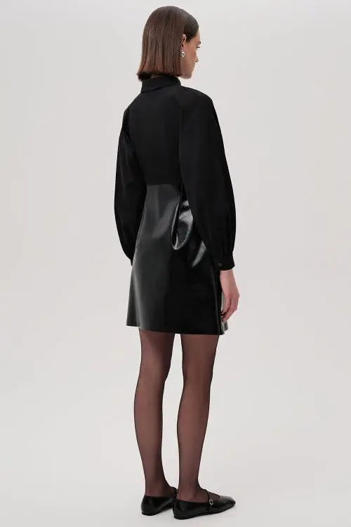 EXQUISE Fiori Mini Shirt Dress