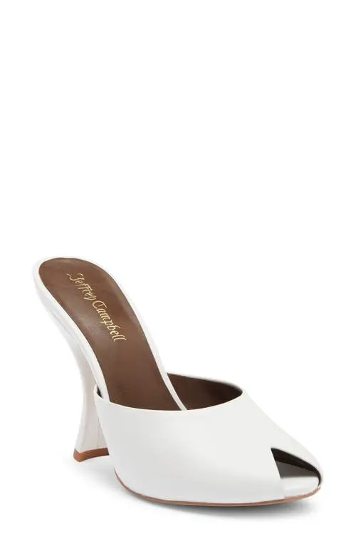 Jeffrey Campbell Fresa Peep Toe Sandal - White