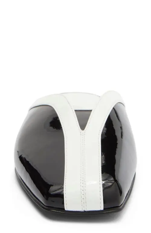 Jeffrey Campbell Narrows Mule - Black White Combo