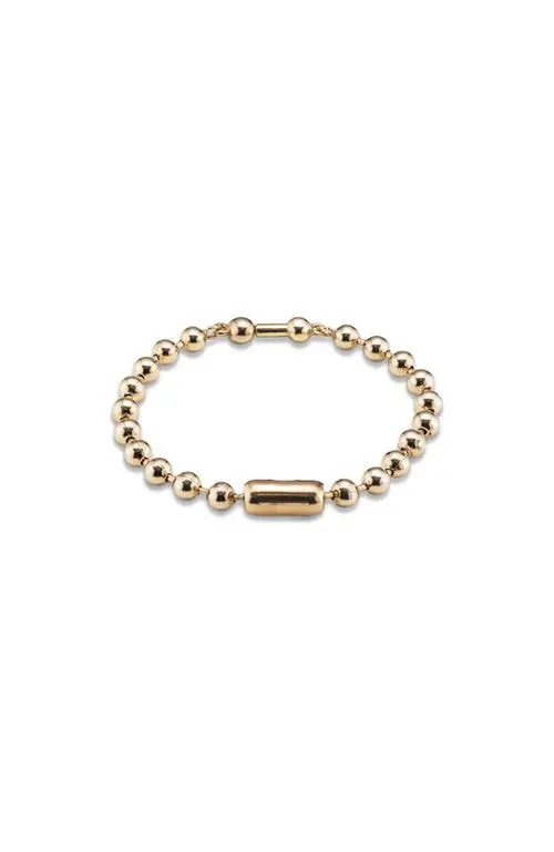 UNODE50 18k -plated Beaded Chain Bracelet