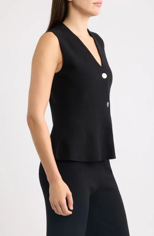 Anne Klein Peplum Vest - Anne Black