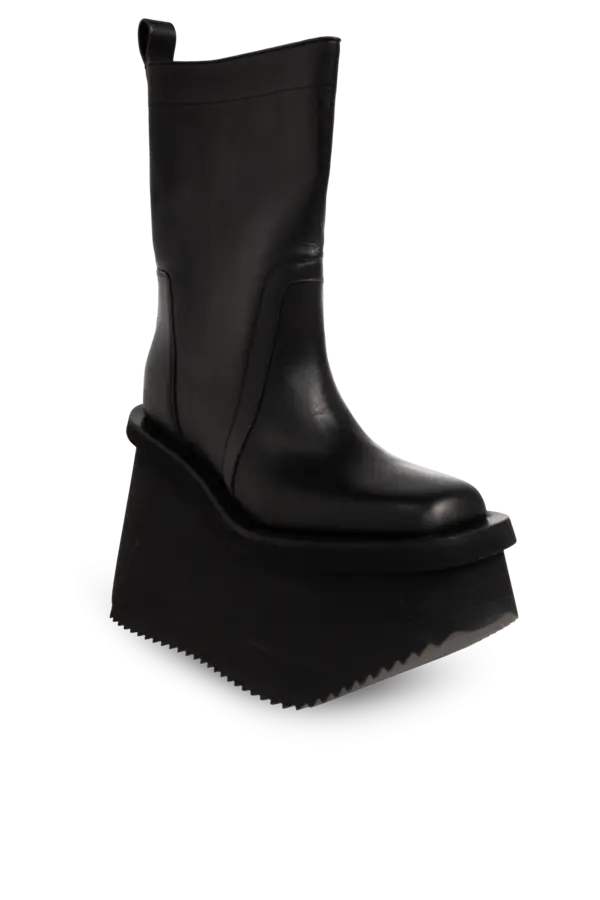 Rick Owens Platform Ankle Boots ‘factory Boots