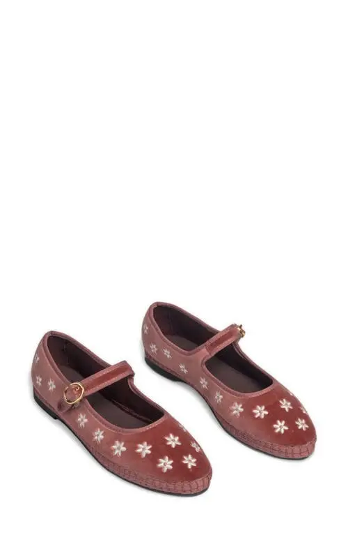 FLABELUS Daisy Embroidery Mary Jane