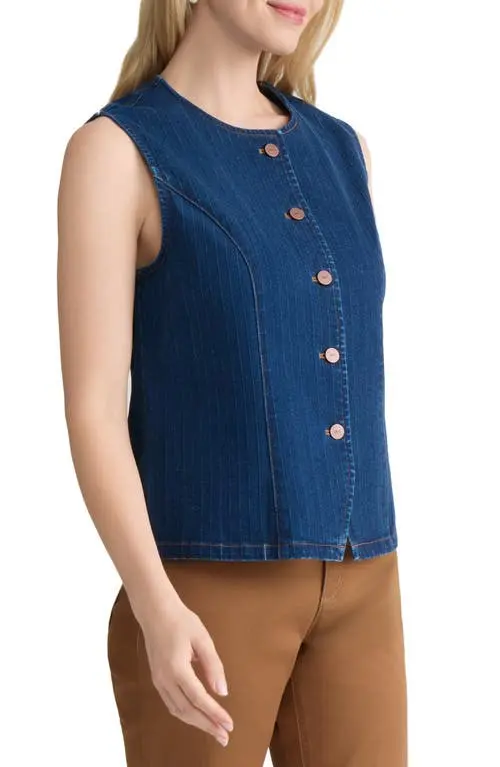 Jones New York Seam Denim Vest