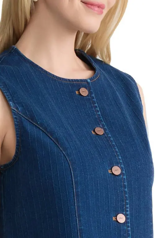 Jones New York Seam Denim Vest