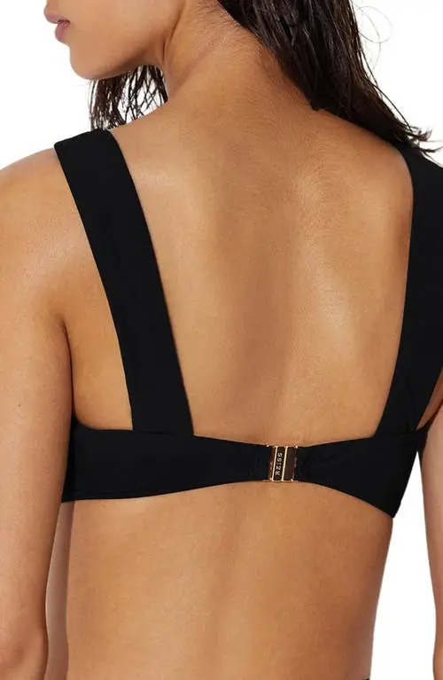 REISS Alba One-shoulder Bikini Top With Sculptural Detail