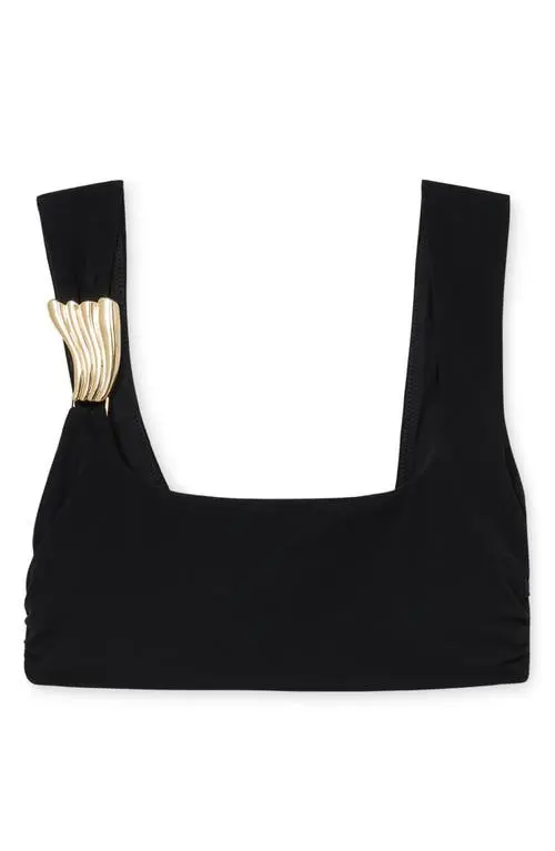 REISS Alba One-shoulder Bikini Top With Sculptural Detail