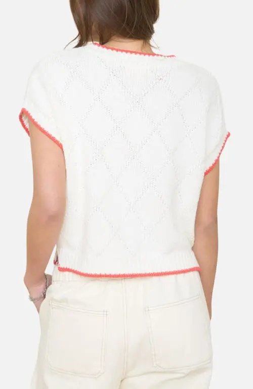 J.O.A. Graphic Cotton Blend Sweater