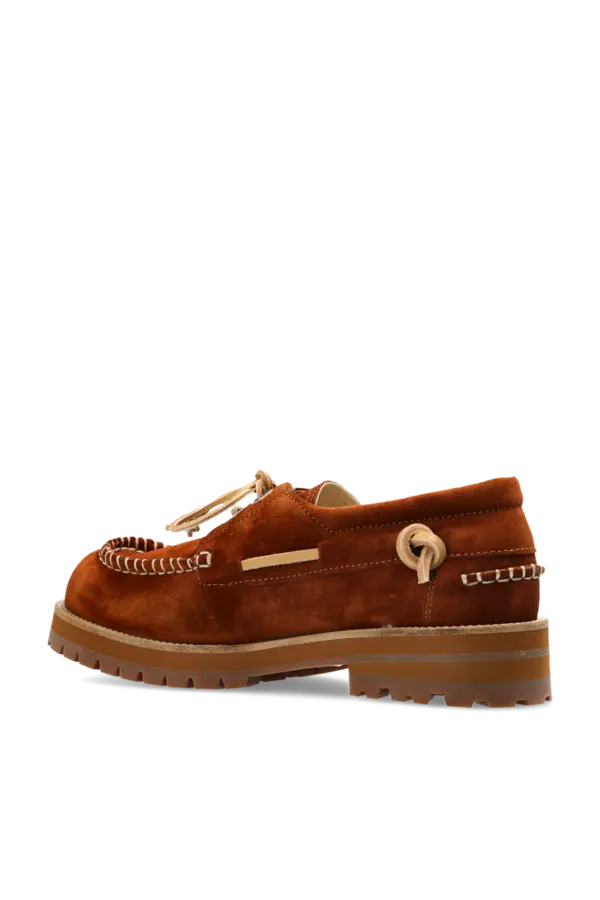 Moschino Suede Leather Loafers