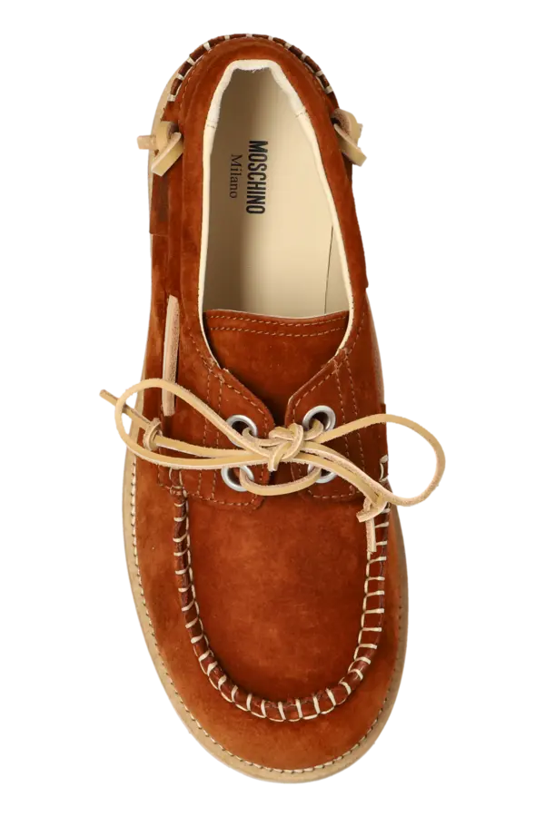 Moschino Suede Leather Loafers
