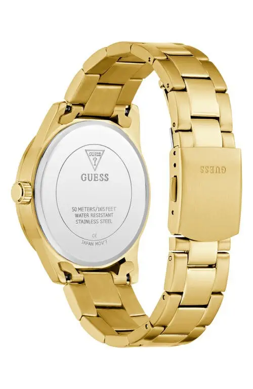 Guess Easton Stainless Steel Bracelet Watch - Gold Tone