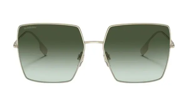 Burberry Daphne Square Frame Sunglasses - Gold