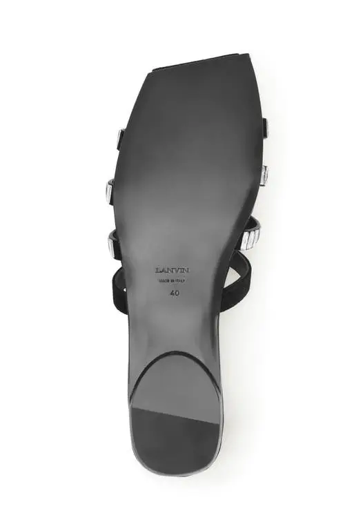 LANVIN Celeste Embellished Suede Sandals