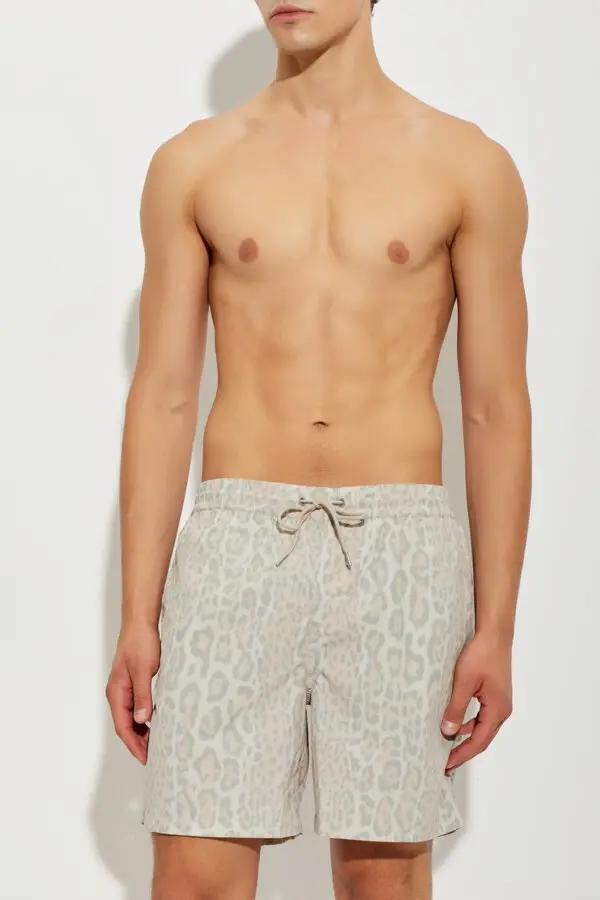 ALLSAINTS Santa Cruz" Swim Shorts With Animal Print