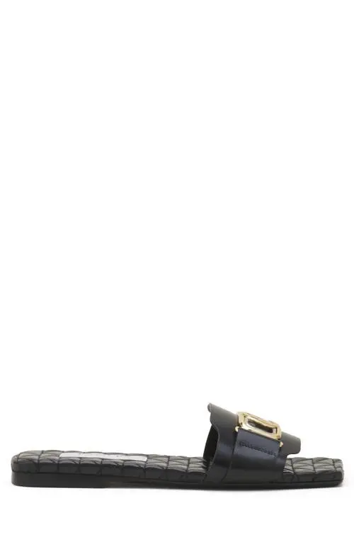 LANVIN Mother & Daughter Flat Mule Sandals - Black
