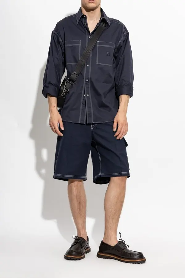 Fendi Leather Boat Shoes