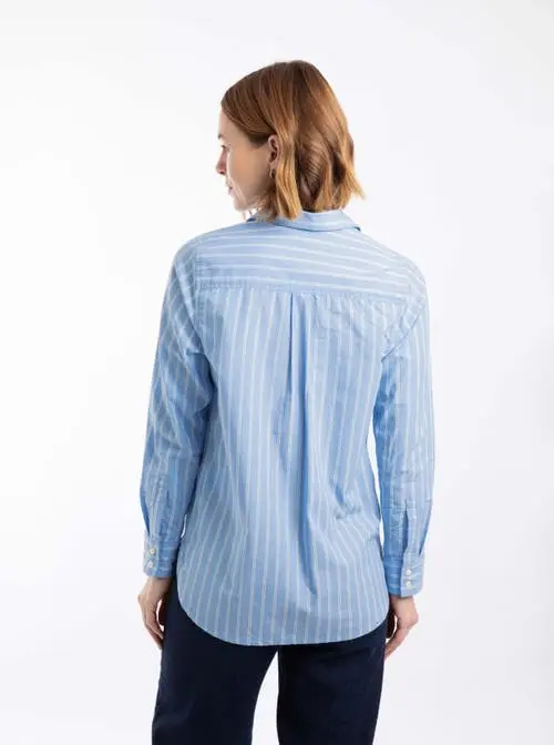 WEIRD FISH Roscoe Striped Boyfriend Shirt