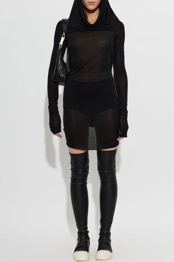 Rick Owens Over-the-knee Sock Boots - Black