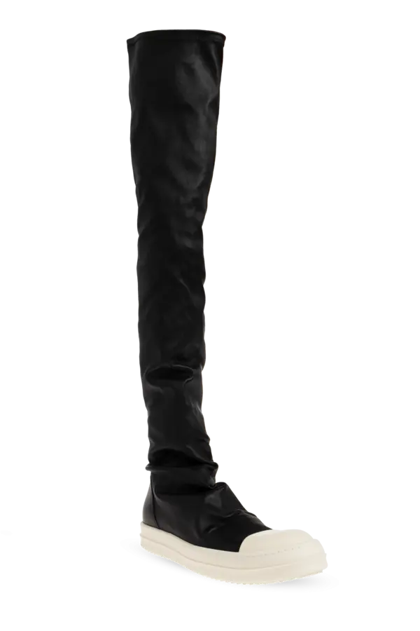 Rick Owens Over-the-knee Sock Boots - Black
