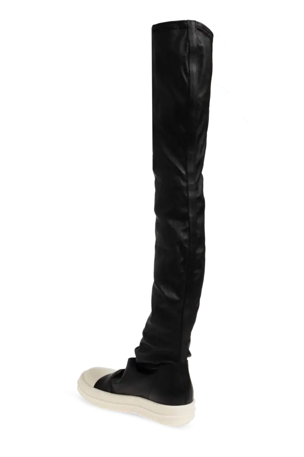 Rick Owens Over-the-knee Sock Boots - Black