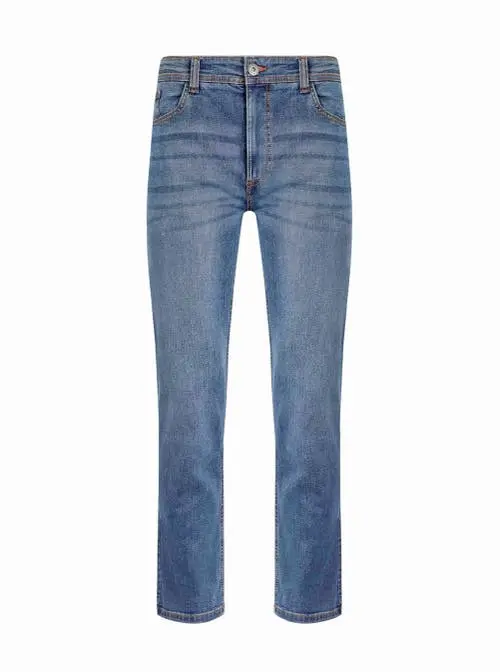 WEIRD FISH Eddie Straight Leg Jeans - Indigo