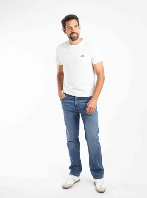 WEIRD FISH Eddie Straight Leg Jeans - Indigo