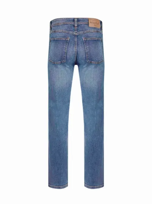 WEIRD FISH Eddie Straight Leg Jeans - Indigo