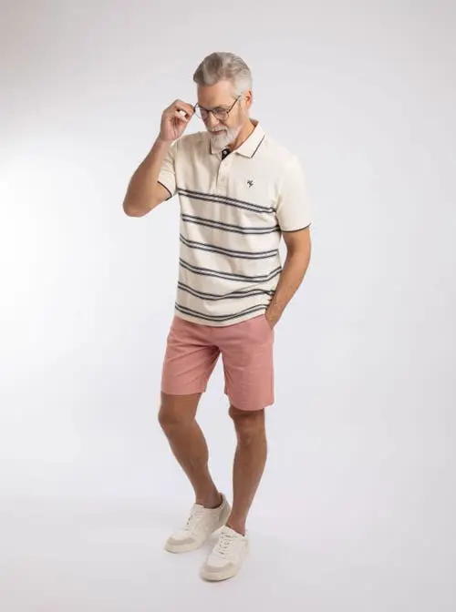 WEIRD FISH Charleston Textured Chino Shorts - Nantucket