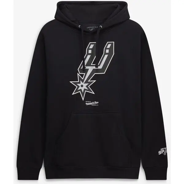 Mitchell & Ness San Antonio Spurs Fleece Hoodie - Black