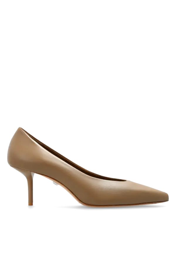 Max Mara Leather Pointed Toe Stiletto Heel Pumps