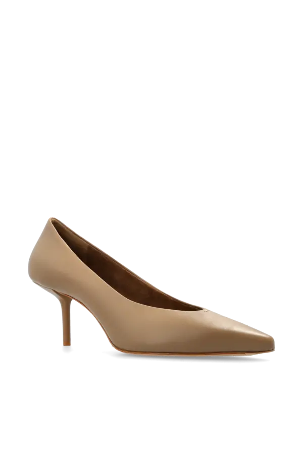 Max Mara Leather Pointed Toe Stiletto Heel Pumps