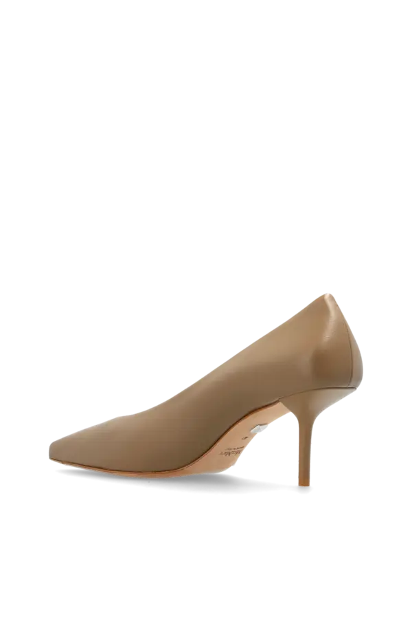Max Mara Leather Pointed Toe Stiletto Heel Pumps