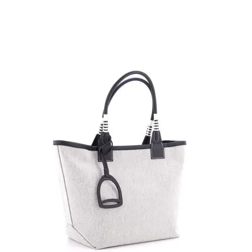 Hermès Sac Steeple Tote Toile With Leather 28