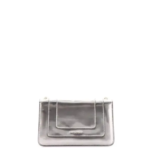 BVLGARI Serpenti Forever Shoulder Bag Metallic Leather Small