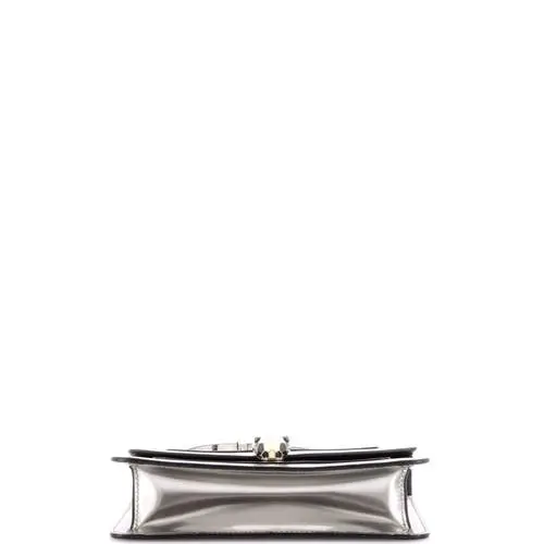 BVLGARI Serpenti Forever Shoulder Bag Metallic Leather Small