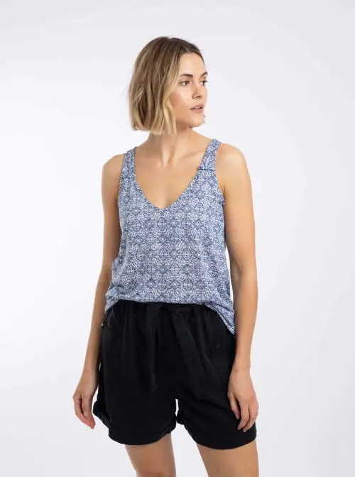 WEIRD FISH Aliana Printed Burnout Vest