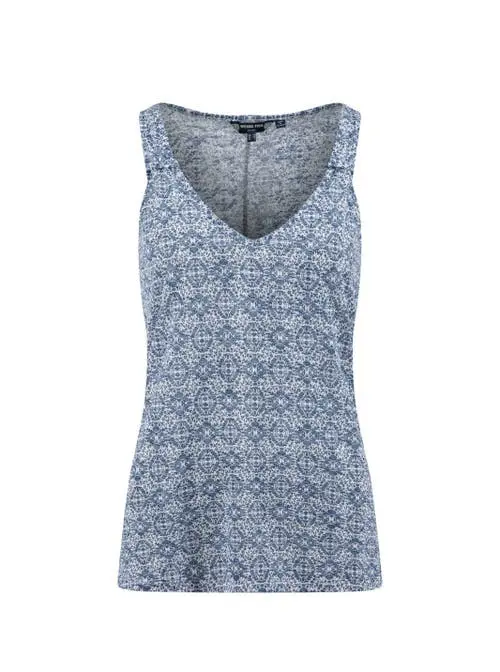 WEIRD FISH Aliana Printed Burnout Vest