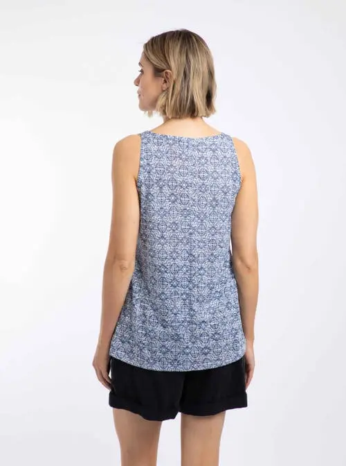 WEIRD FISH Aliana Printed Burnout Vest
