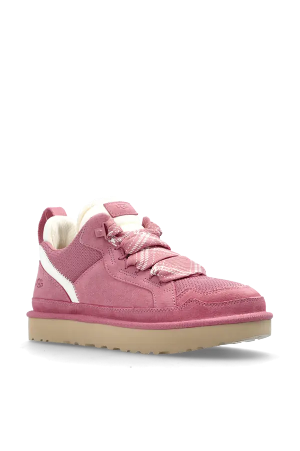 UGG Lowmel Suede And Mesh Lace-up Sneakers