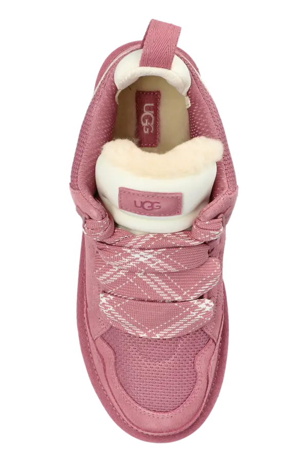 UGG Lowmel Suede And Mesh Lace-up Sneakers